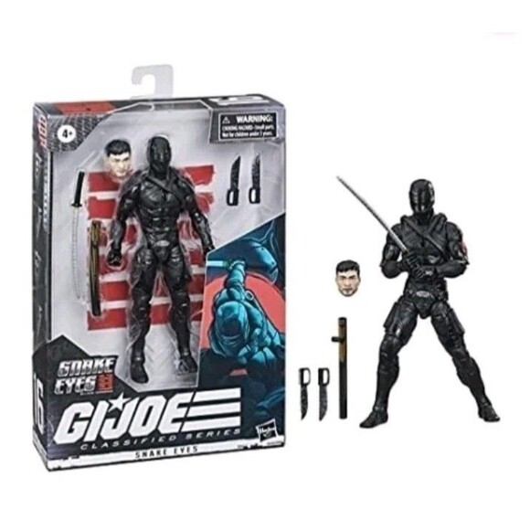 Hasbro | Toys | Gi Joe Jet Black Snake Eyes Classic Series 6 Action ...